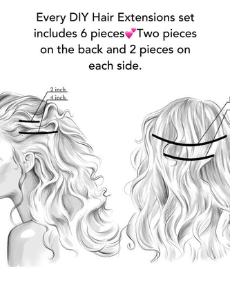 DIY Hair Extensions Home Kit